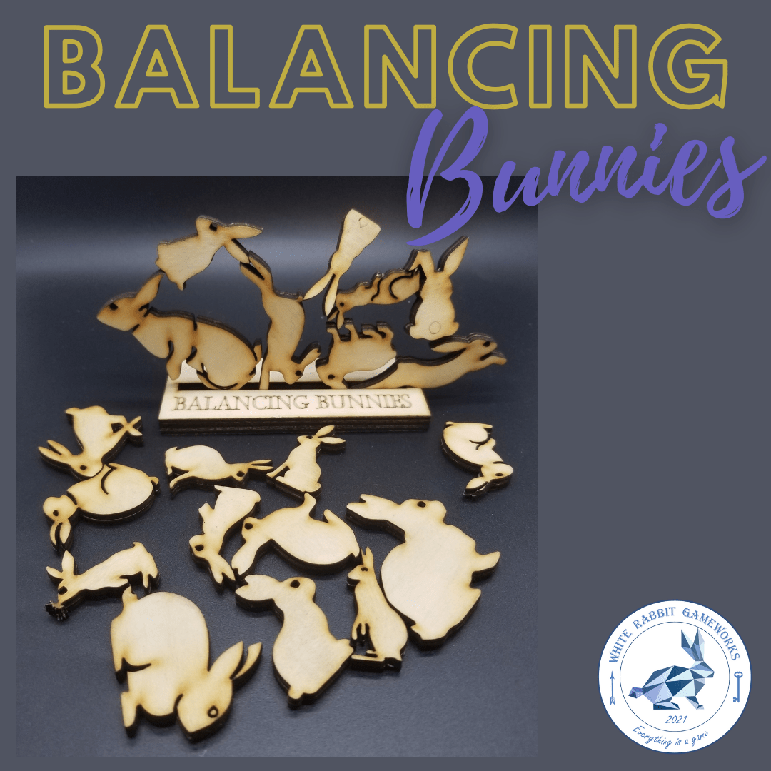 Balancing Bunnies puzzle - White Rabbit Gameworks