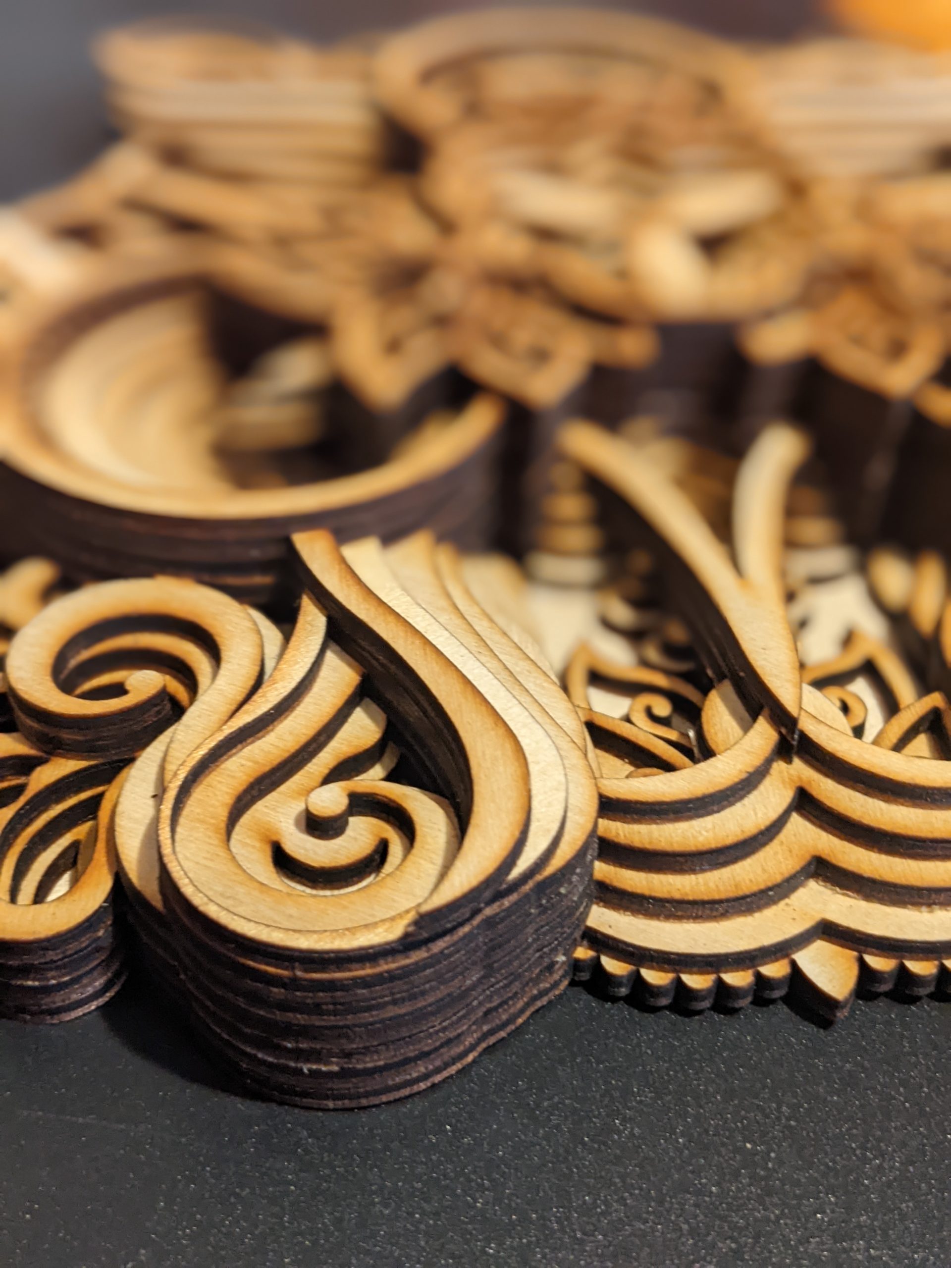 Trinity Mandala - White Rabbit Gameworks - Wood Art