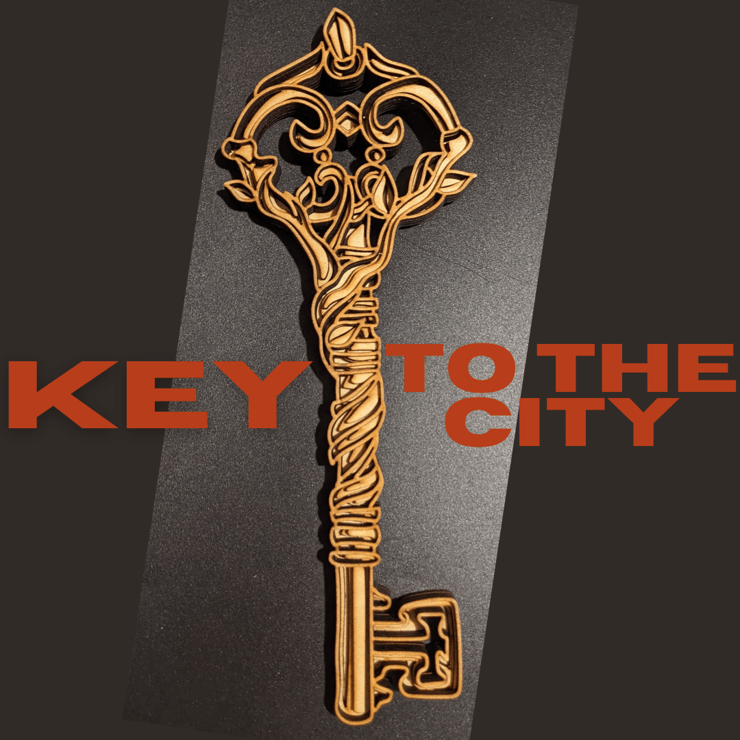 Key to the City Mandala- White Rabbit Gameworks - Wood Art