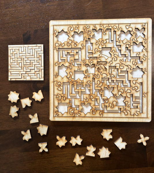 All Mixed Up puzzle- White Rabbit Gameworks -Wood Puzzle