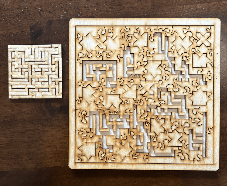 All Mixed Up puzzle- White Rabbit Gameworks -Wood Puzzle