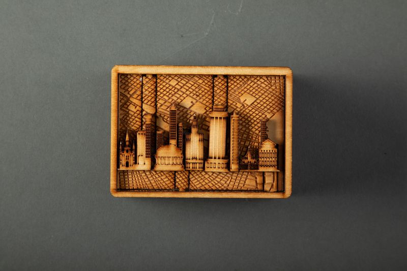City Line- Puzzle Box - White Rabbit Gameworks -Wood Puzzle