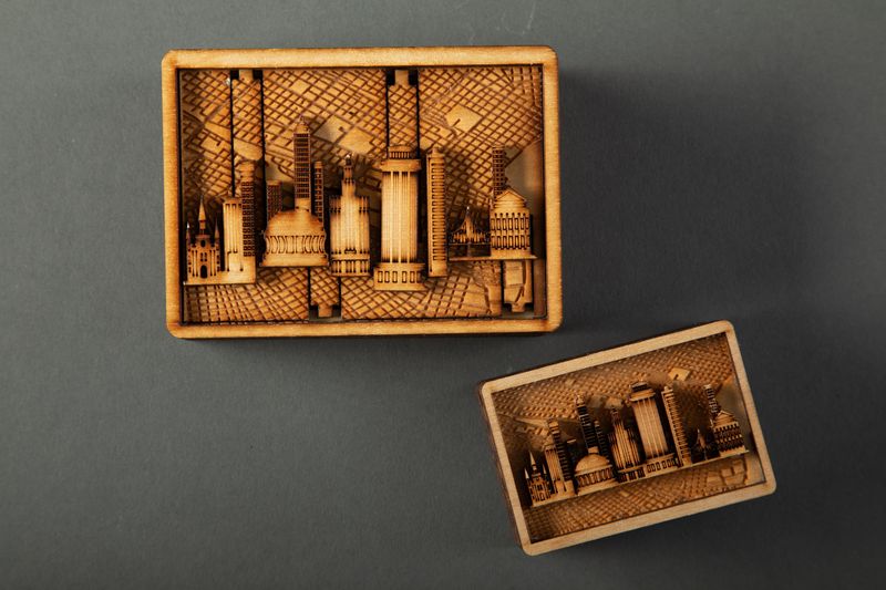 City Line- Puzzle Box - White Rabbit Gameworks -Wood Puzzle